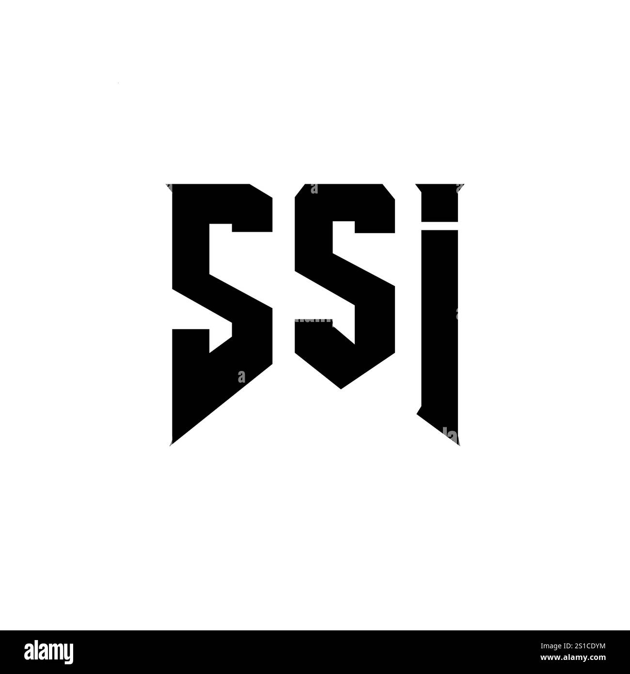 SSI letter logo design for technology company. SSI logo design black ...