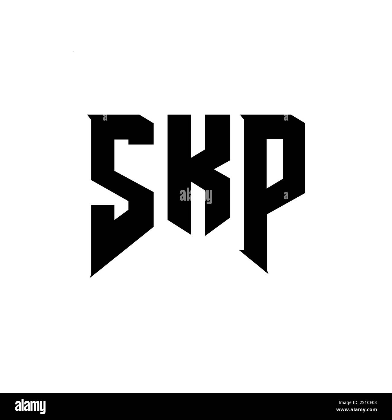 SKP letter logo design for technology company. SKP logo design black ...