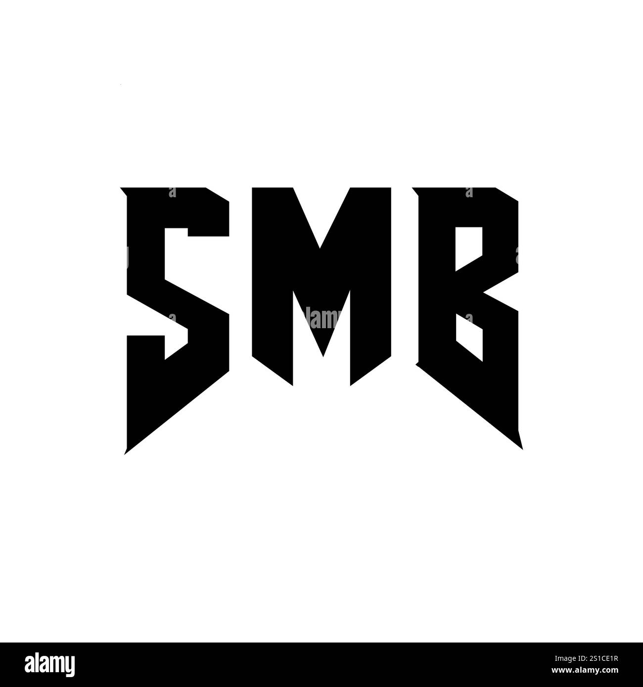 SMB letter logo design for technology company. SMB logo design black and white color combination ...