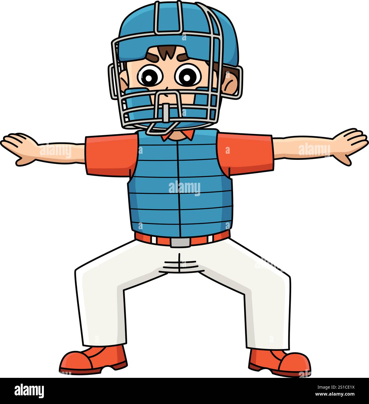 Baseball Umpire Cartoon Colored Clipart Stock Vector Image & Art - Alamy