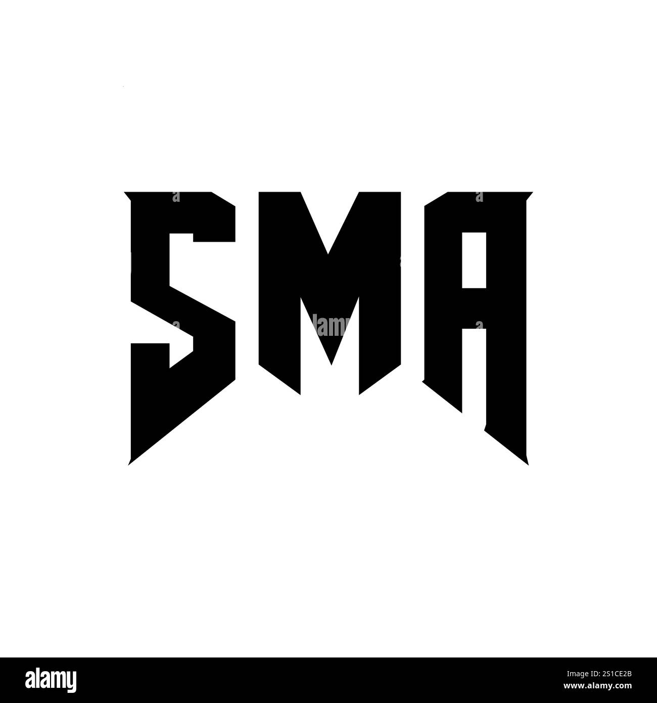 SMA letter logo design for technology company. SMA logo design black ...