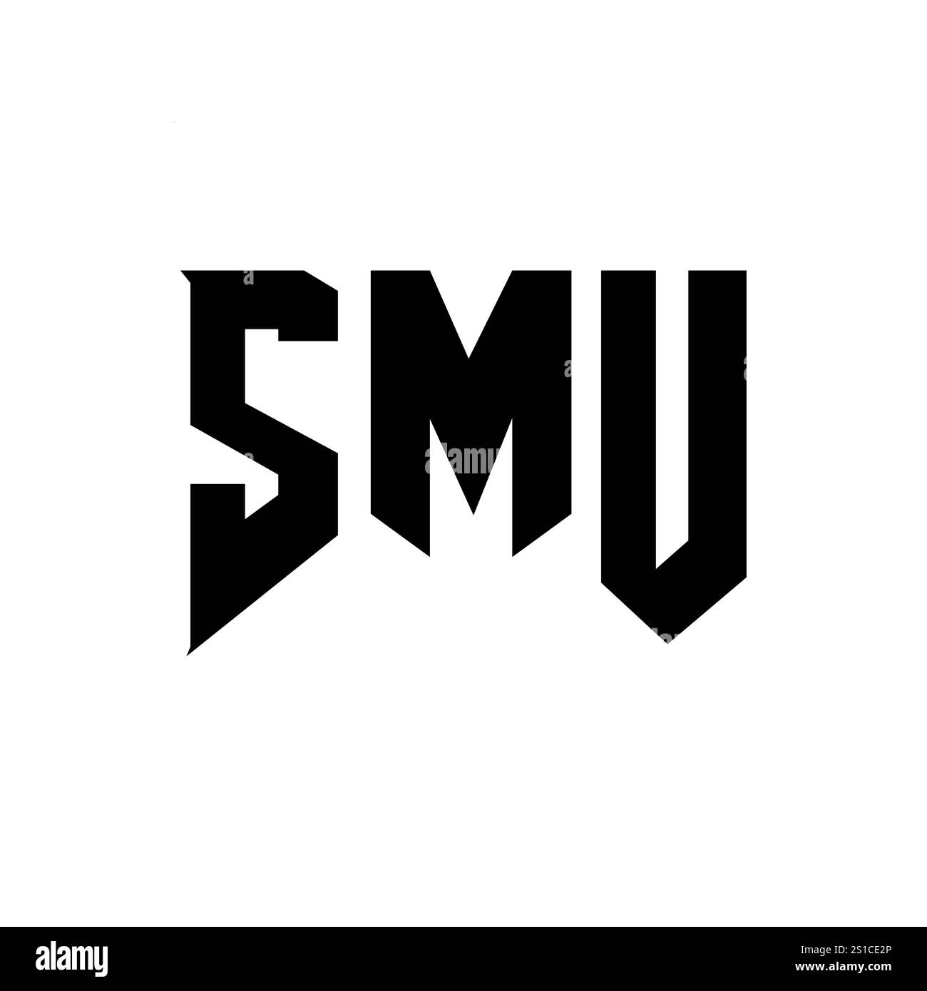 SMU letter logo design for technology company. SMU logo design black ...