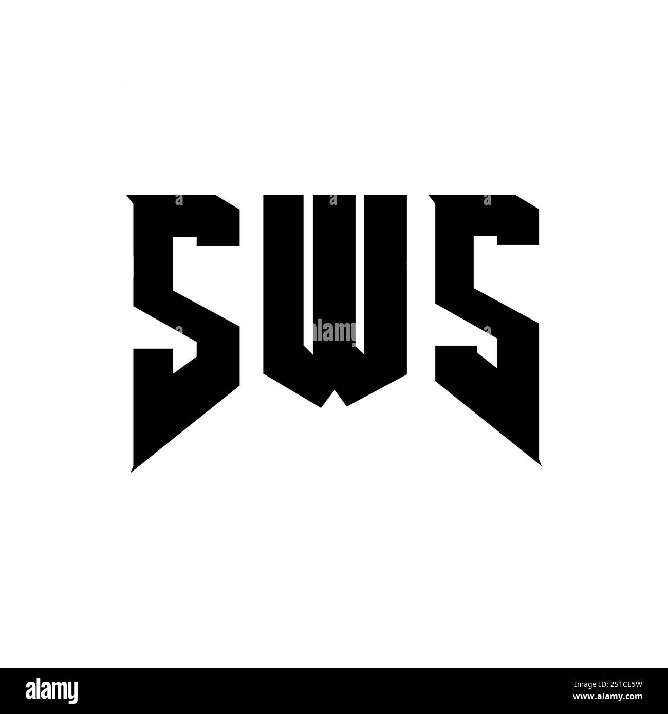 Sws logo design Stock Vector Images - Alamy