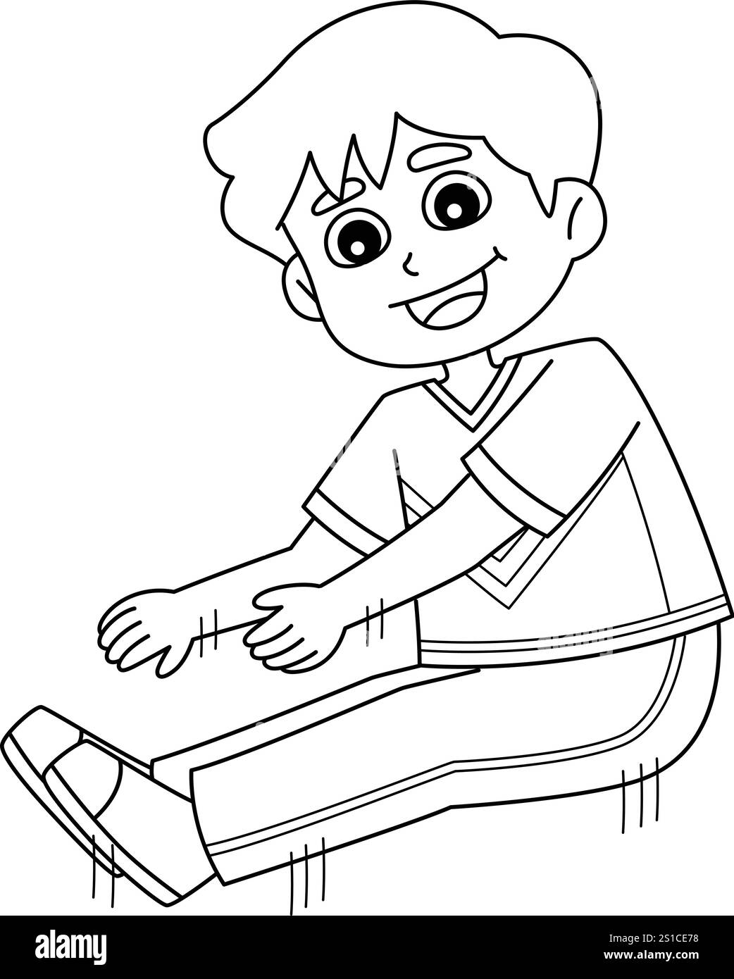 Cheerleading Male Cheerleader Pike Jump Isolated Stock Vector Image ...