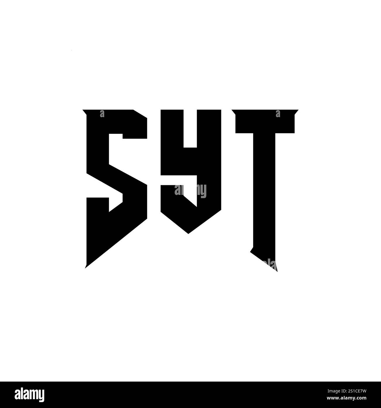 SYT letter logo design for technology company. SYT logo design black ...