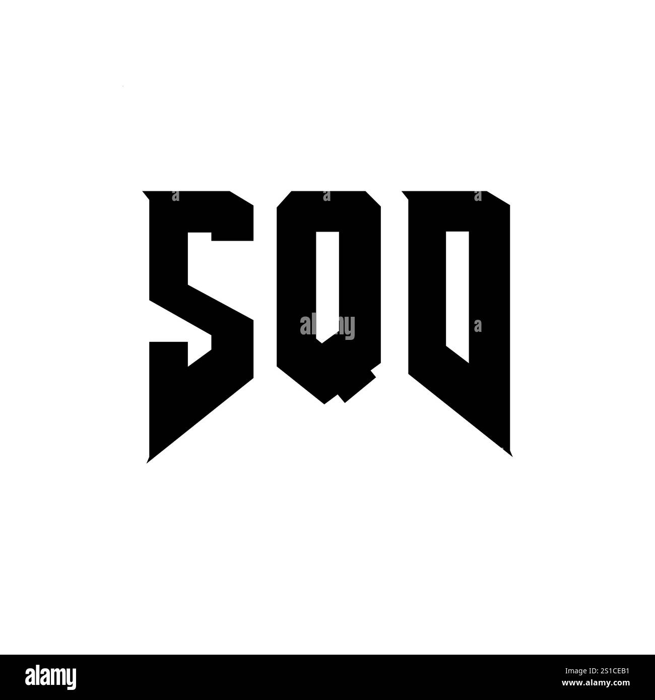 SQD letter logo design for technology company. SQD logo design black ...