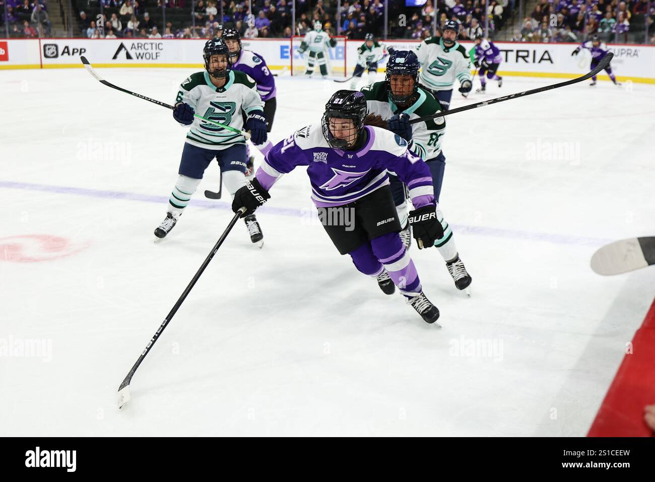 January 2nd, 2025: Minnesota Frost forward Liz Schepers (21) skates ...
