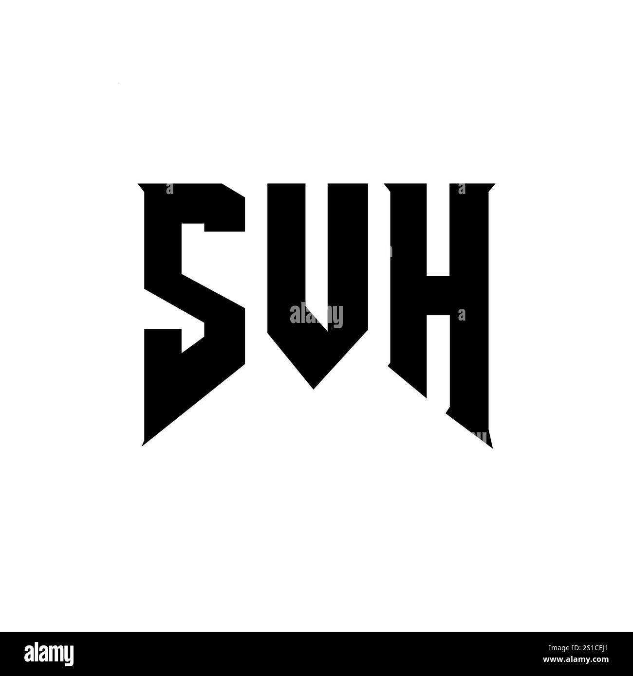 SVH letter logo design for technology company. SVH logo design black ...