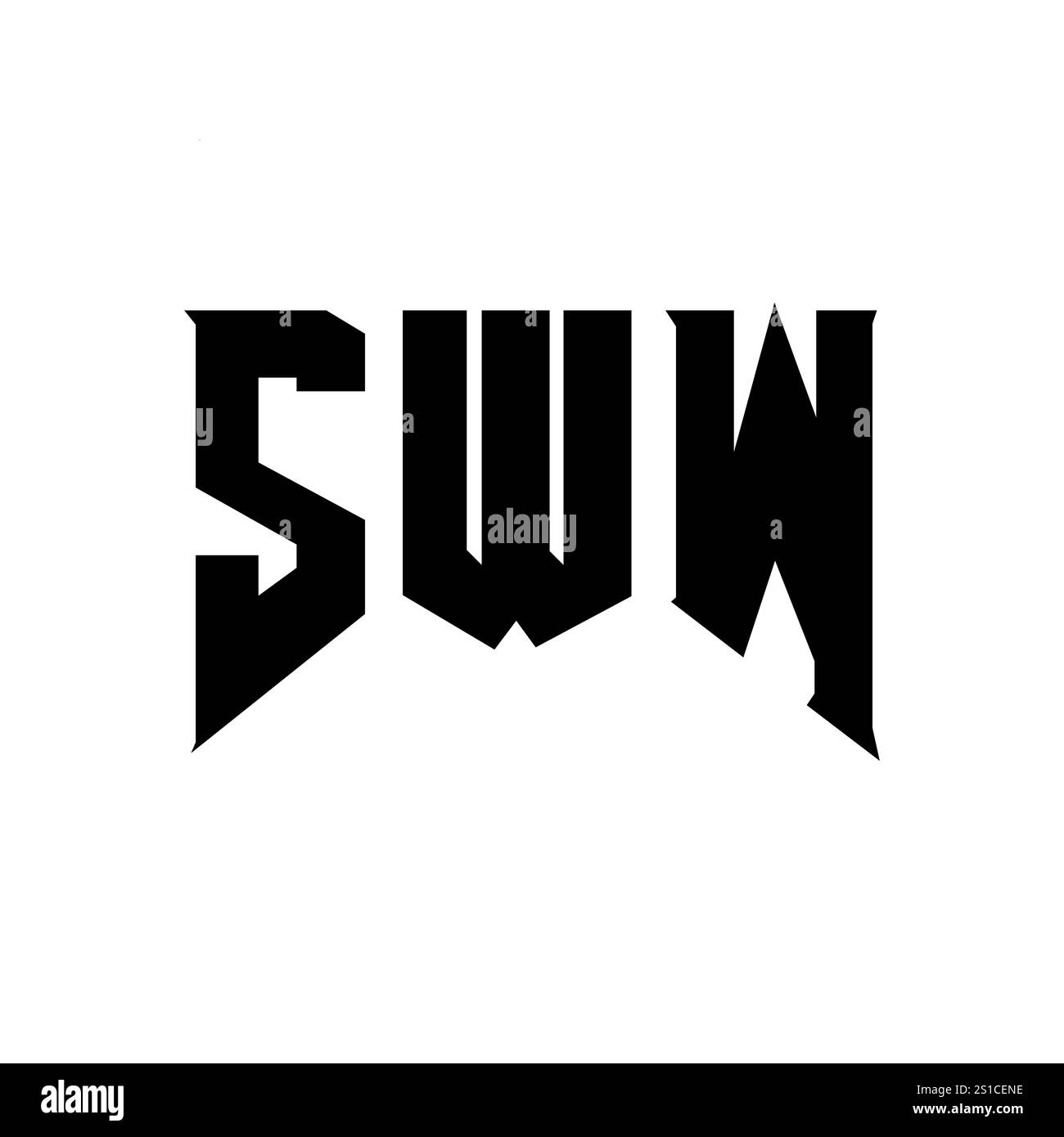 Sww logo design hi-res stock photography and images - Alamy