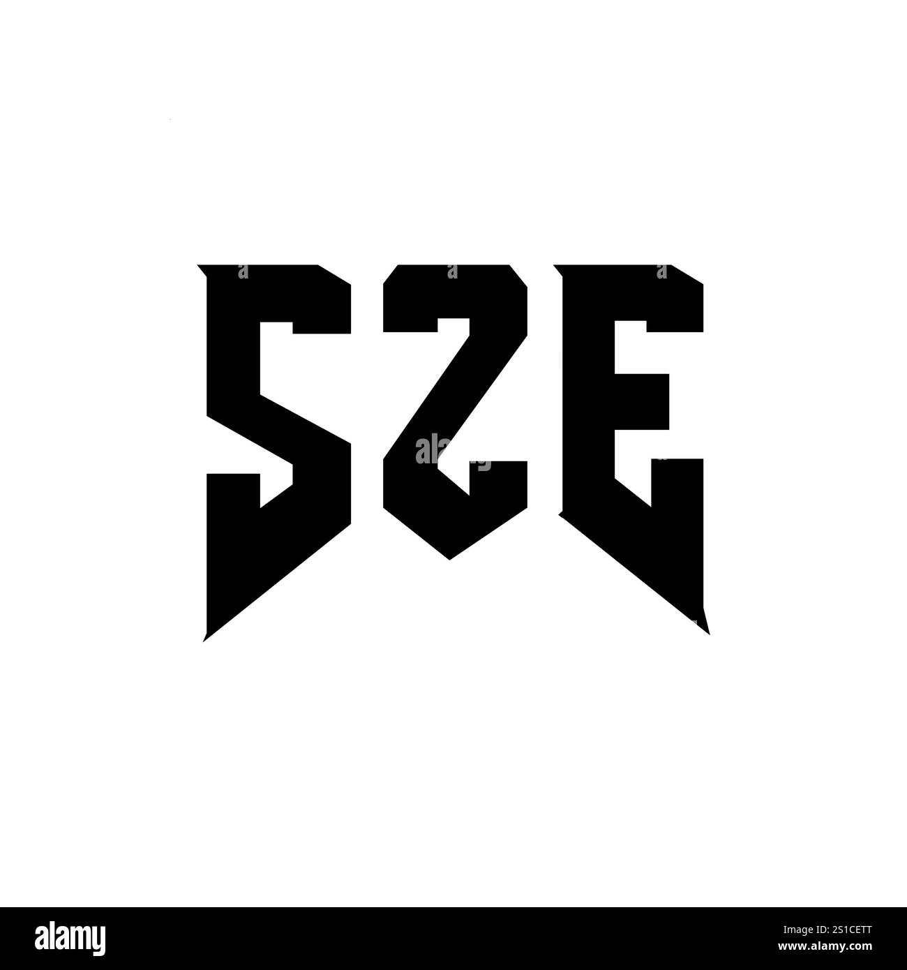 SZE letter logo design for technology company. SZE logo design black ...