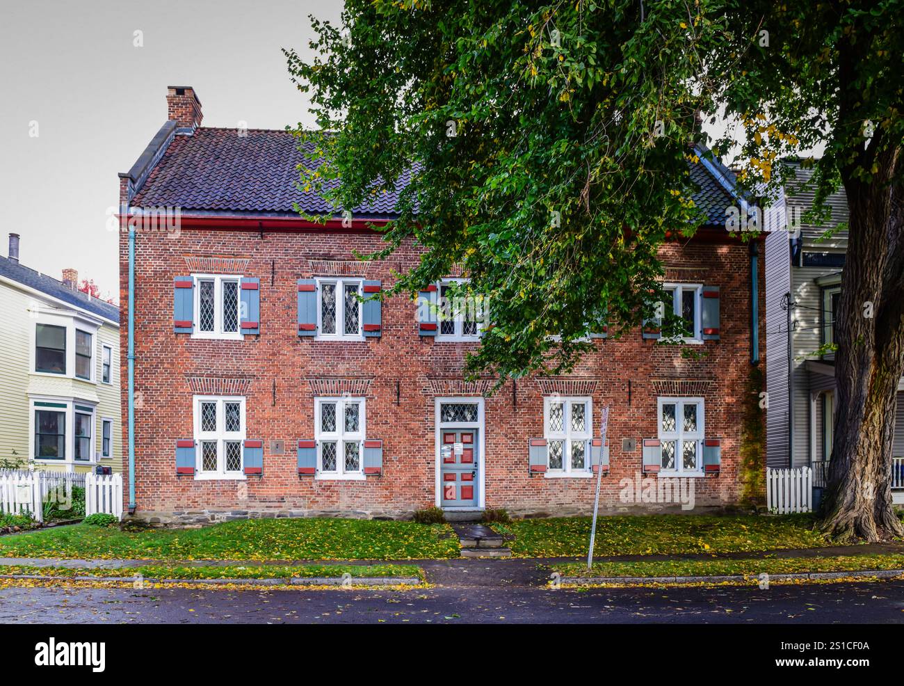 Rensselaer, NY USA - October 24, 2017: The Crailo State Historic Site ...