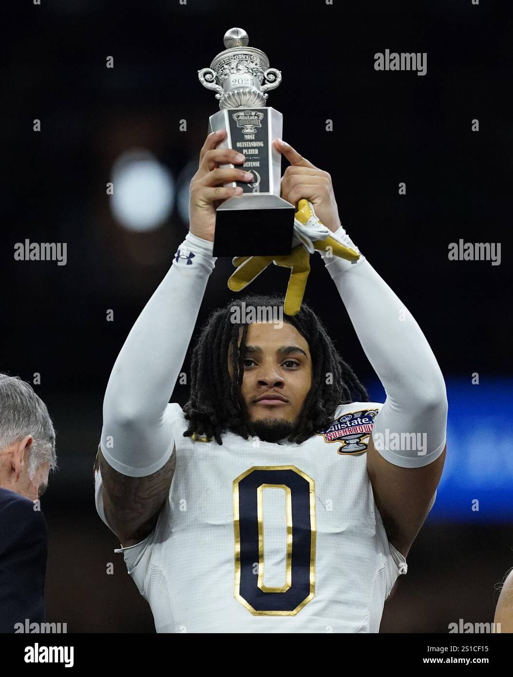 New Orleans, United States. 02nd Jan, 2025. Notre Dame safety Xavier ...