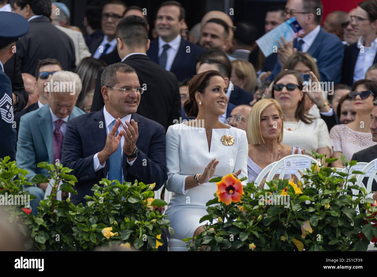 Former Governor Pedro Pierluisi Urrutia and his wife Fabiola Ansótegui ...