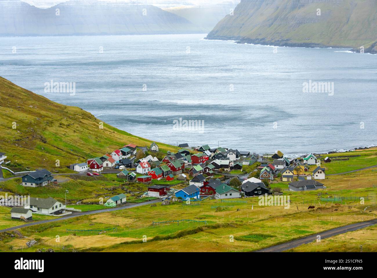 Village of Funningur - Faroe Islands Stock Photo - Alamy