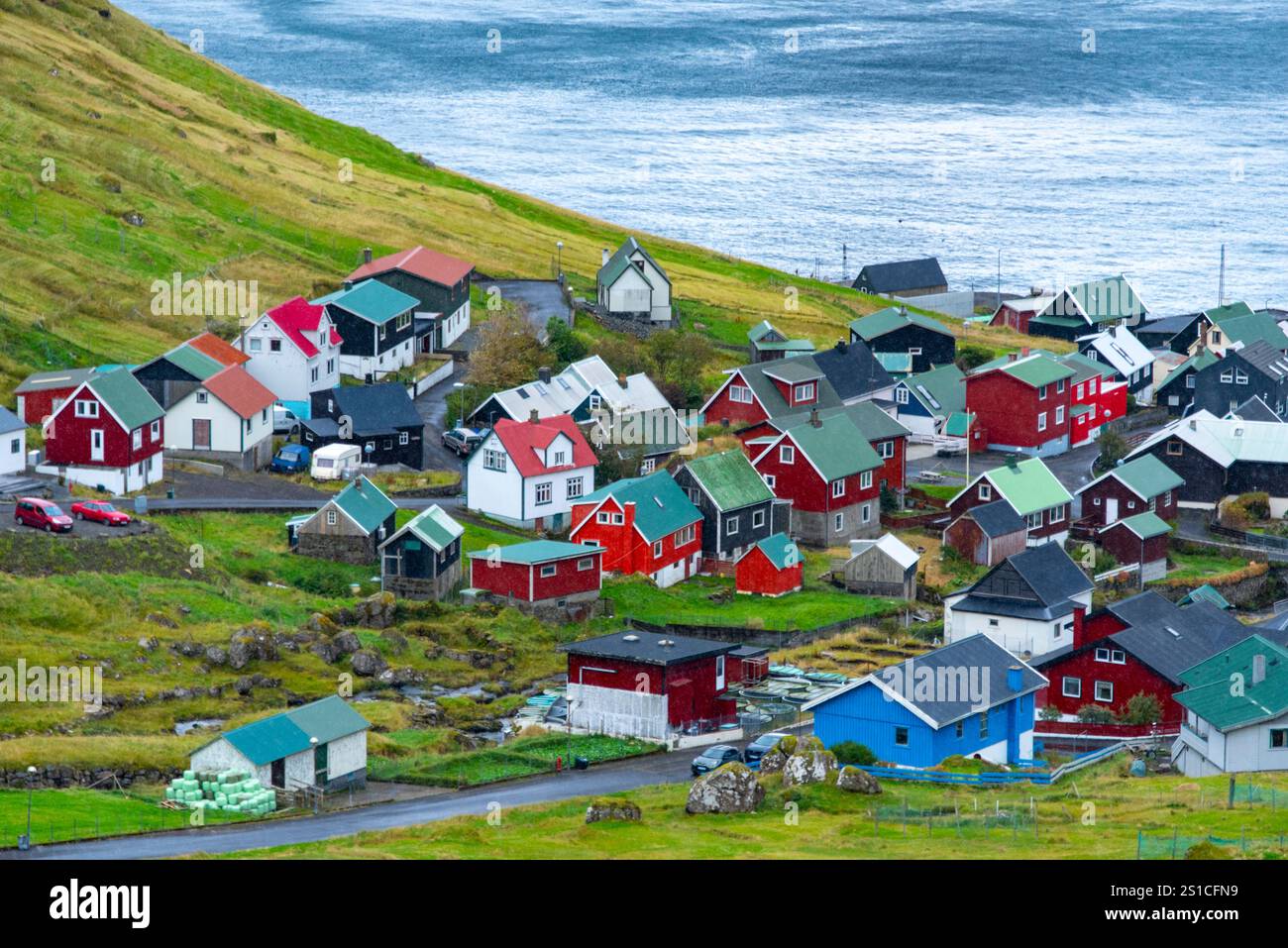Village of Funningur - Faroe Islands Stock Photo - Alamy