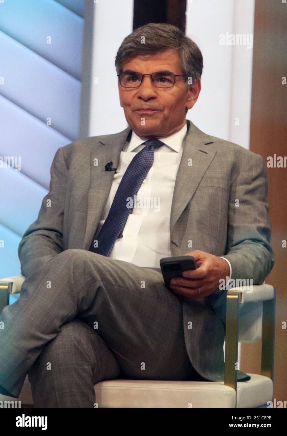 New York, NY, USA. 2nd Jan, 2025. George Stephanopoulos on the set of ...