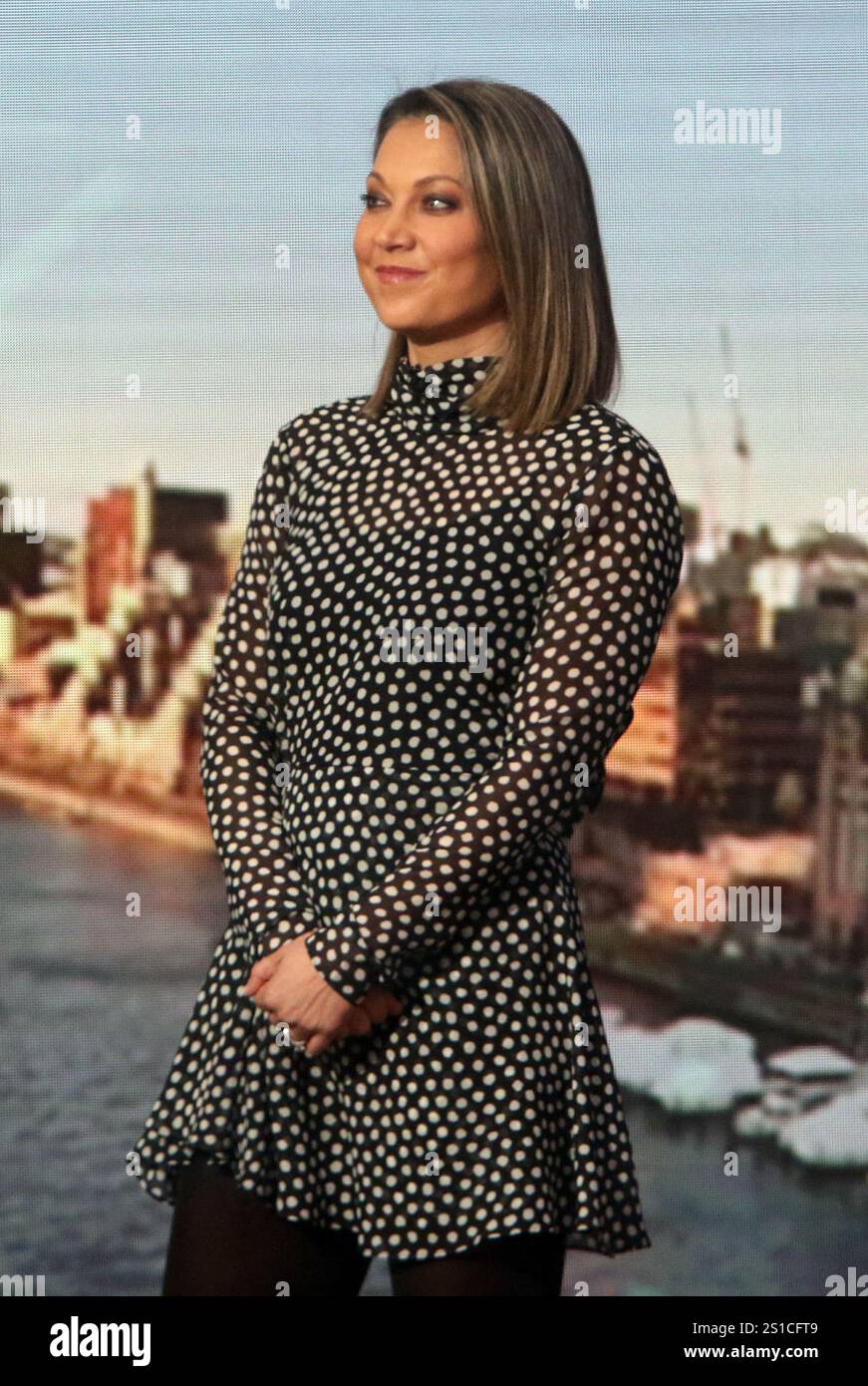 New York, NY, USA. 2nd Jan, 2025. Ginger Zee on the set of Good Morning ...