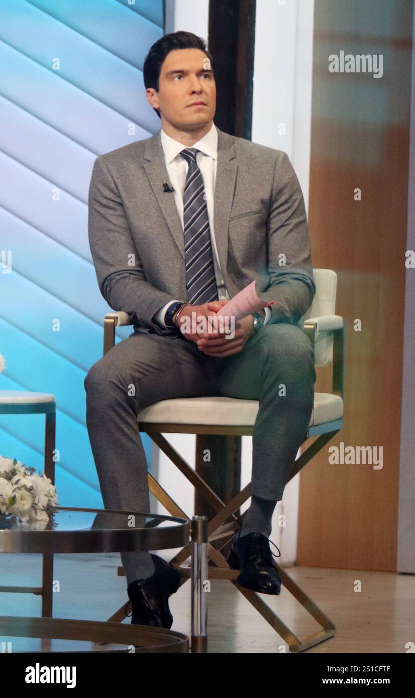 New York, NY, USA. 2nd Jan, 2025. Will Reeve on the set of Good Morning ...