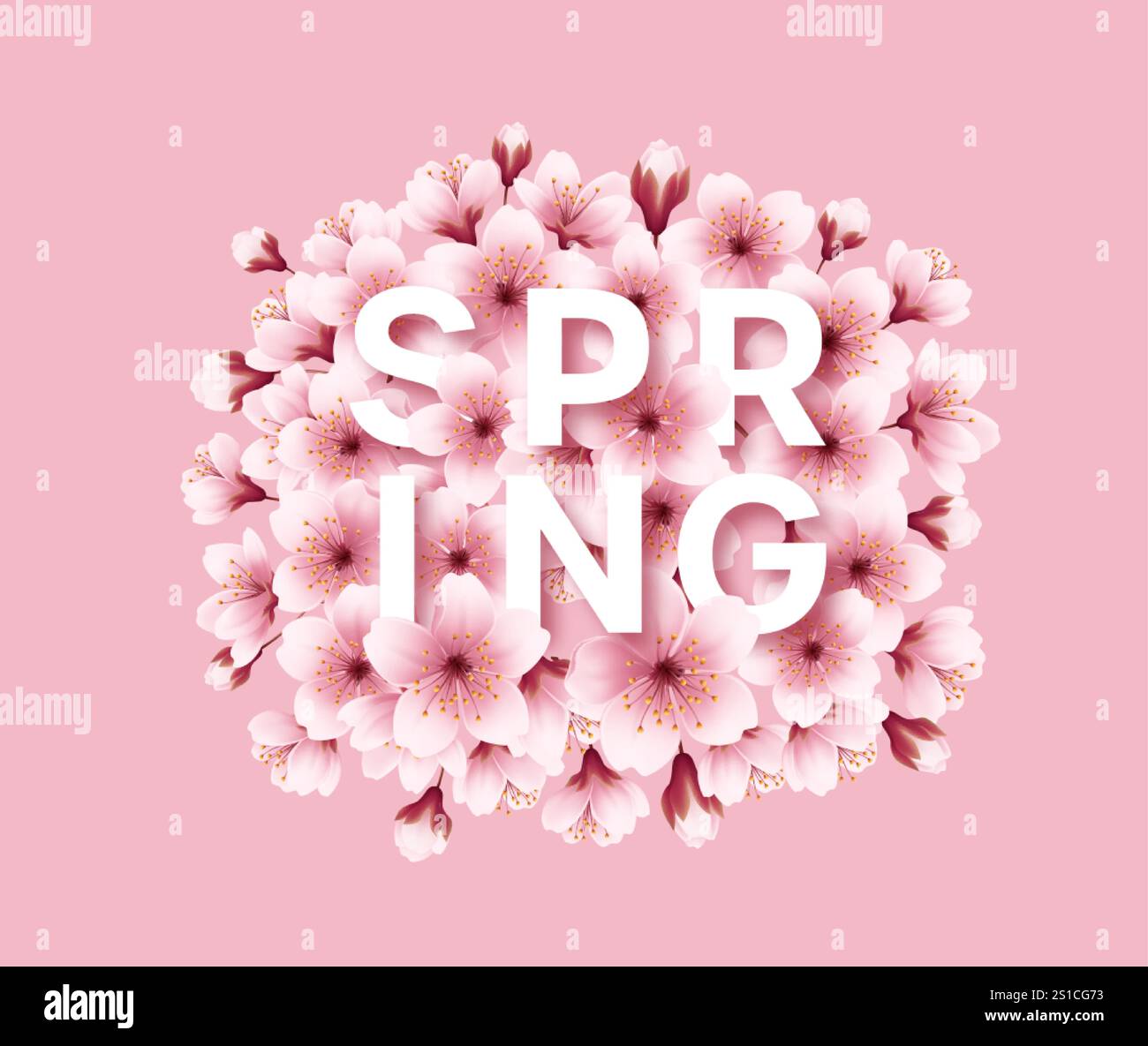 Welcome april text flowers Stock Vector Images - Alamy
