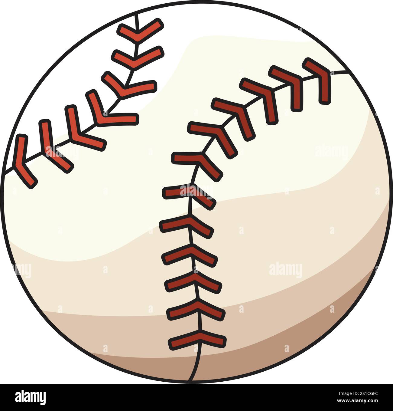 Baseball Cartoon Colored Clipart Illustration Stock Vector Image & Art ...