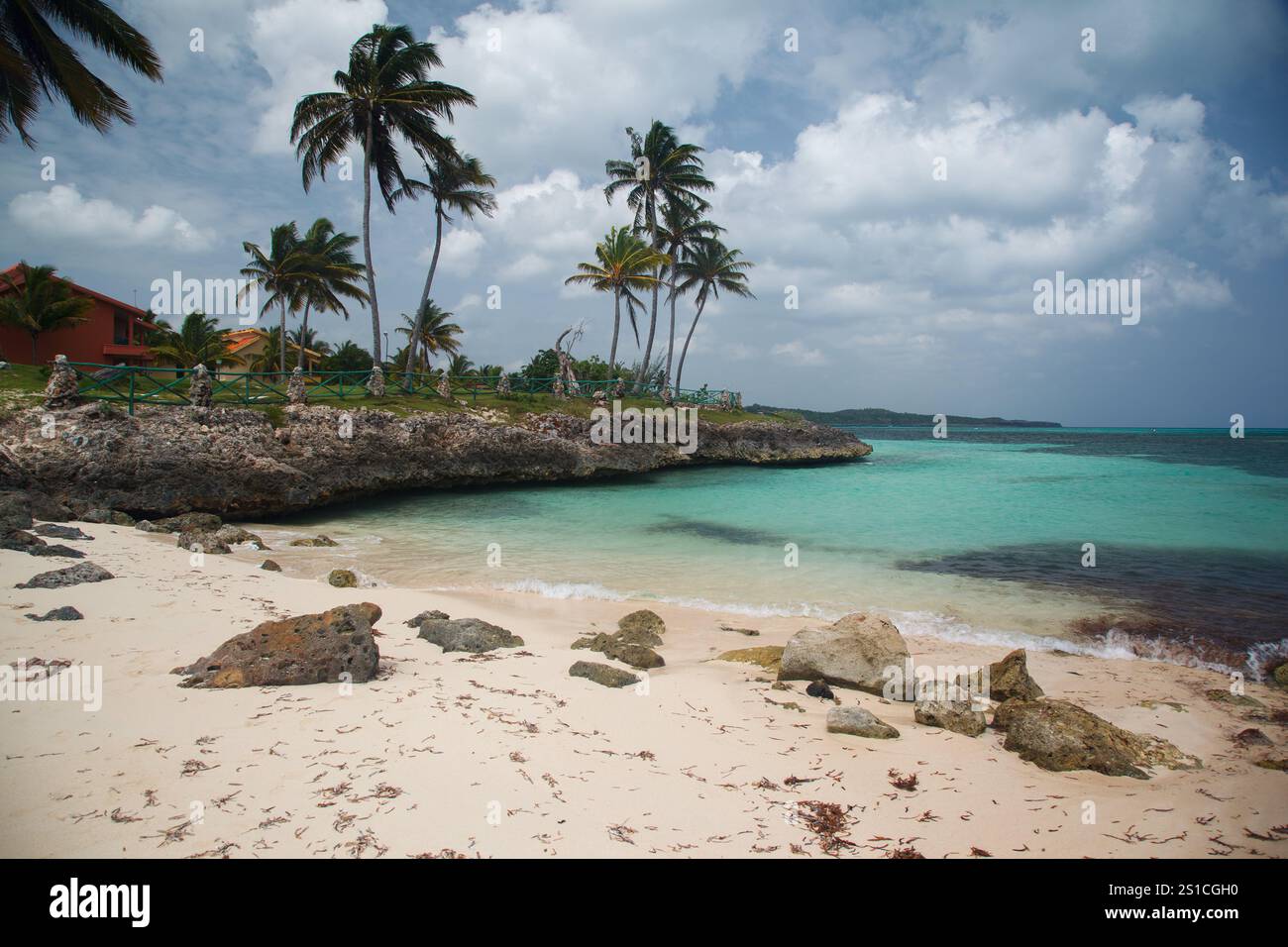 A beautiful tranquil Bany beach, Guardalavaca, Holguin province, Cuba ...