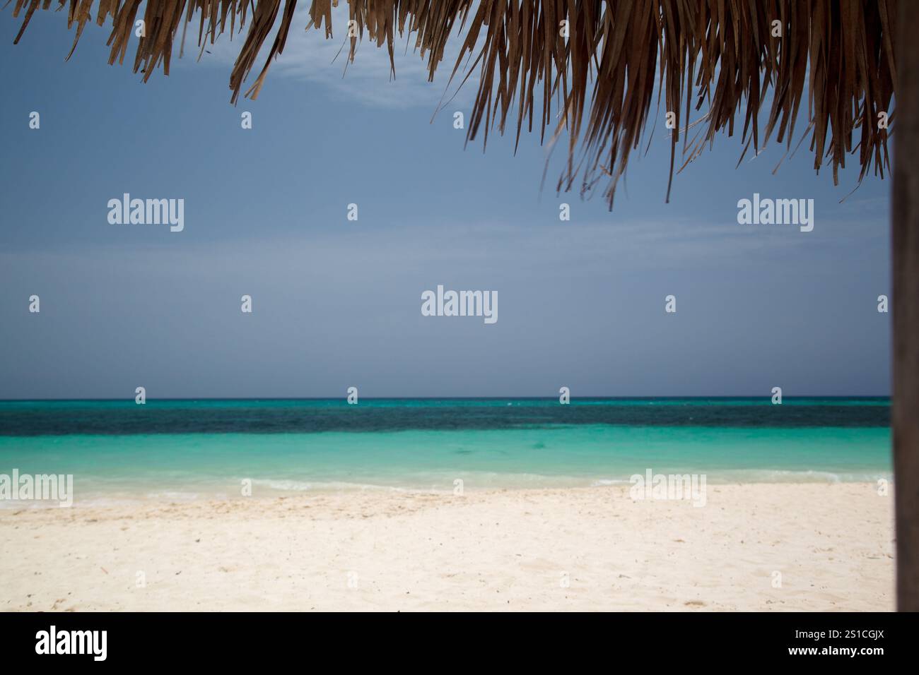 The Beautiful tranquil sand beach, Guardalavaca, Holguin province, Cuba ...