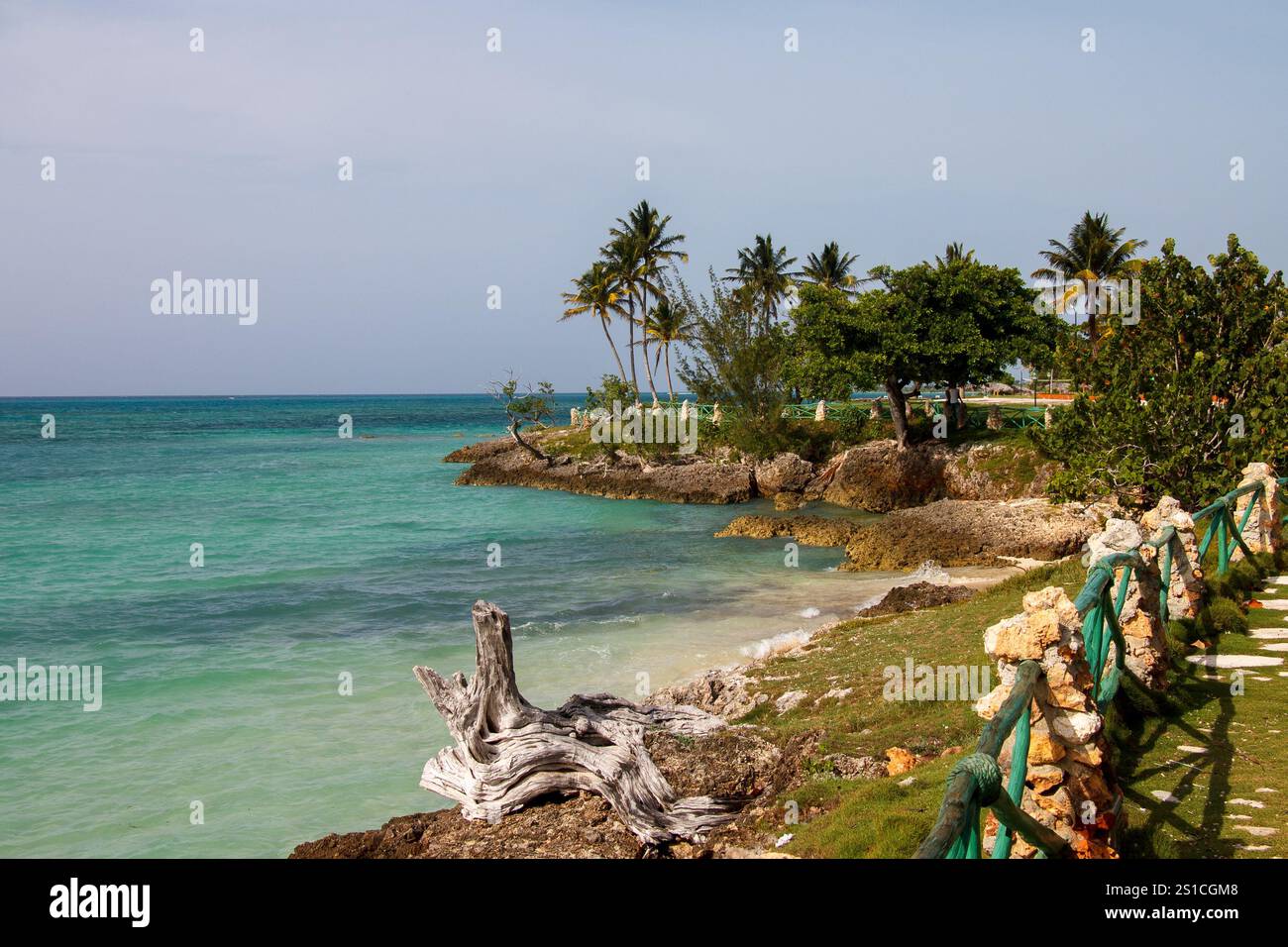 The Club Amigo Atlantic resort hotel and the caribbean shore in ...