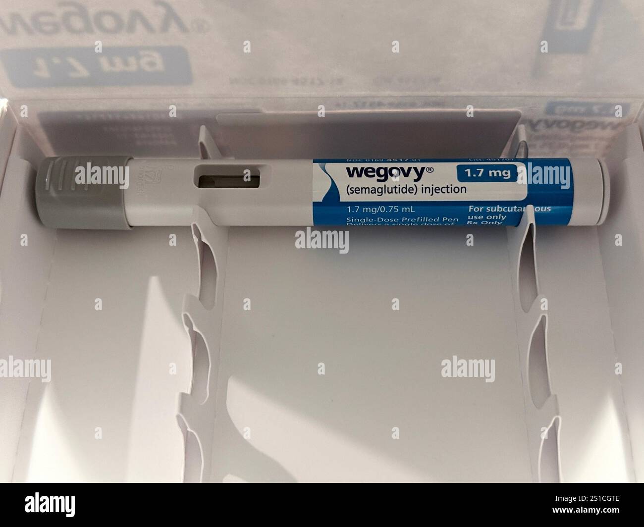 Kansas City, Kansas - January 2, 2025: Wegovy Prescription Injectable ...