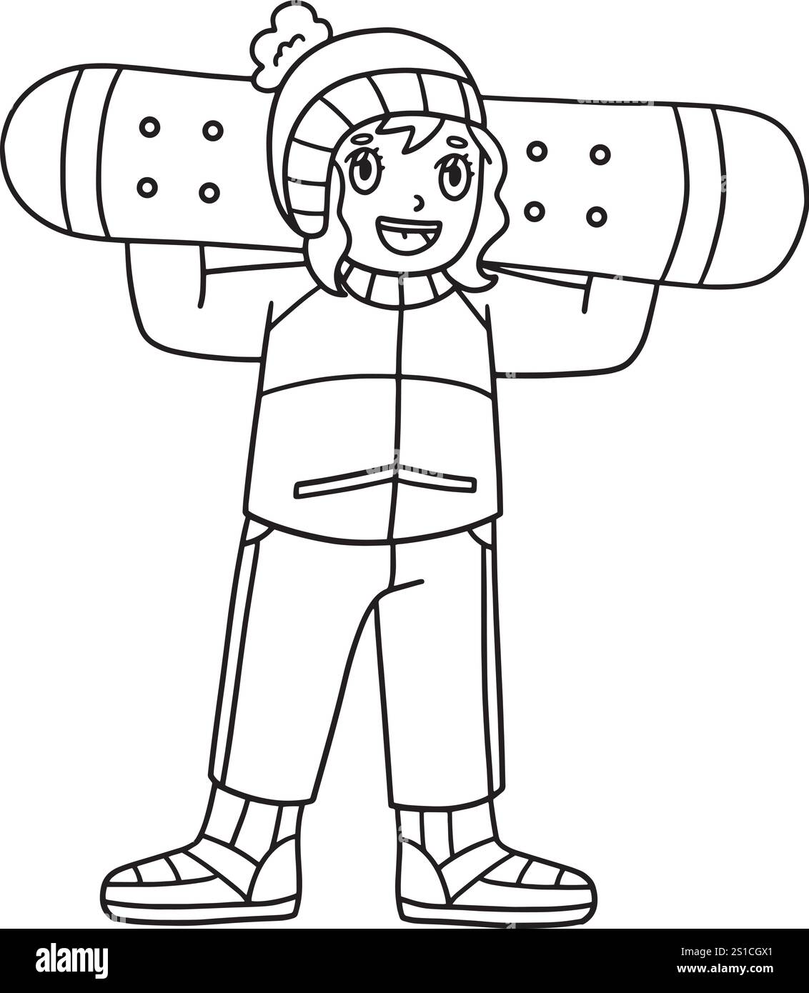 Girl snowboard design Cut Out Stock Images & Pictures - Alamy