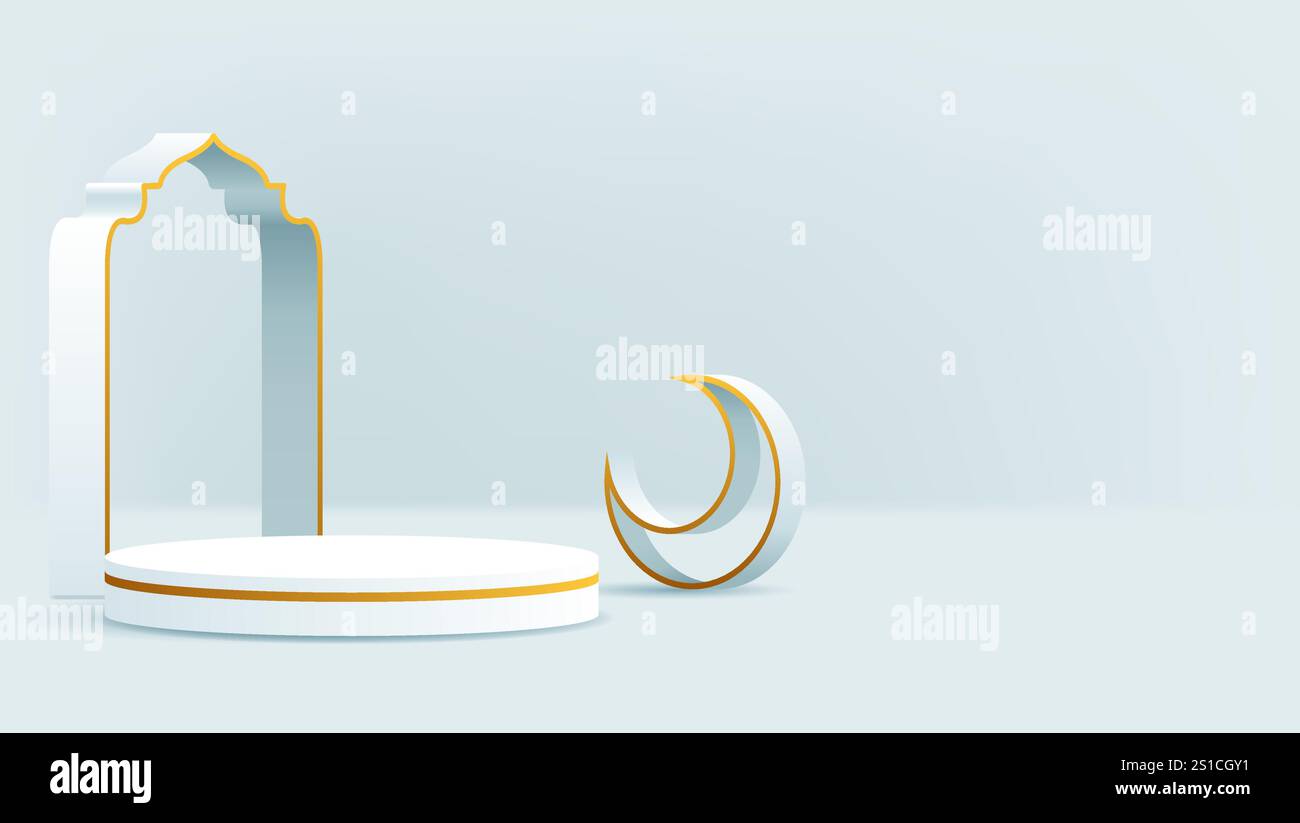 3d gold podium background Stock Vector Images - Alamy