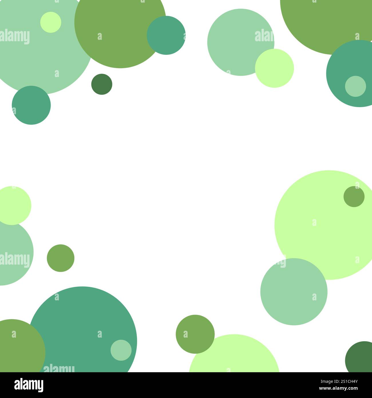 Green bubble pattern. Circular abstract design. Soft multi shade ...