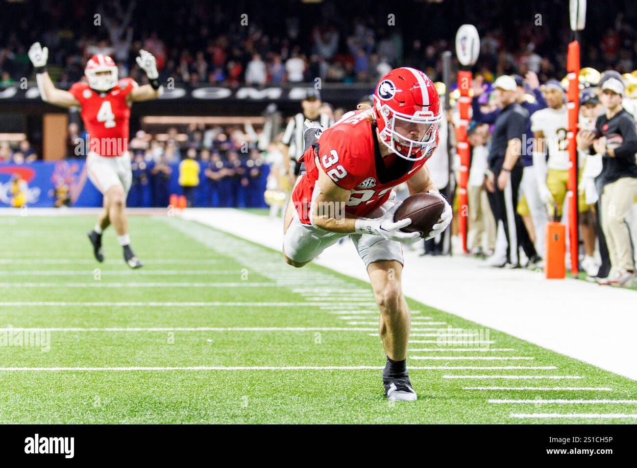 New Orleans, Louisiana, USA. 02nd Jan, 2025. Georgia running back Cash ...