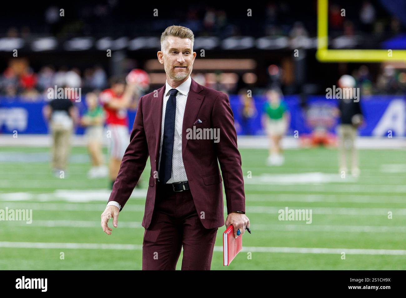 New Orleans, Louisiana, USA. 02nd Jan, 2025. ESPN analyst Marty Smith ...