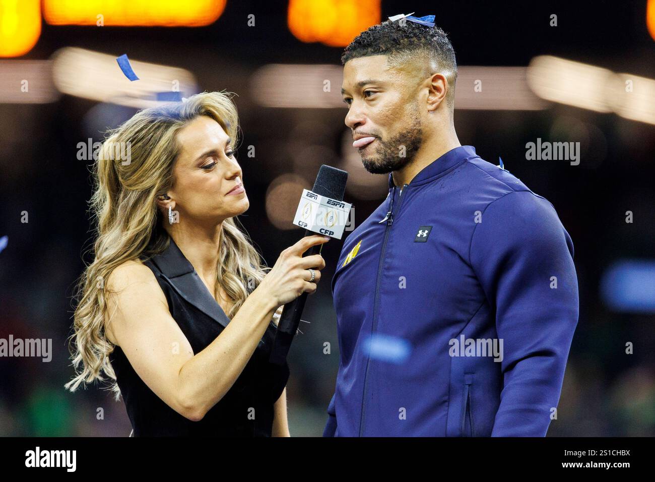 New Orleans, Louisiana, USA. 02nd Jan, 2025. ESPN reporter Molly ...