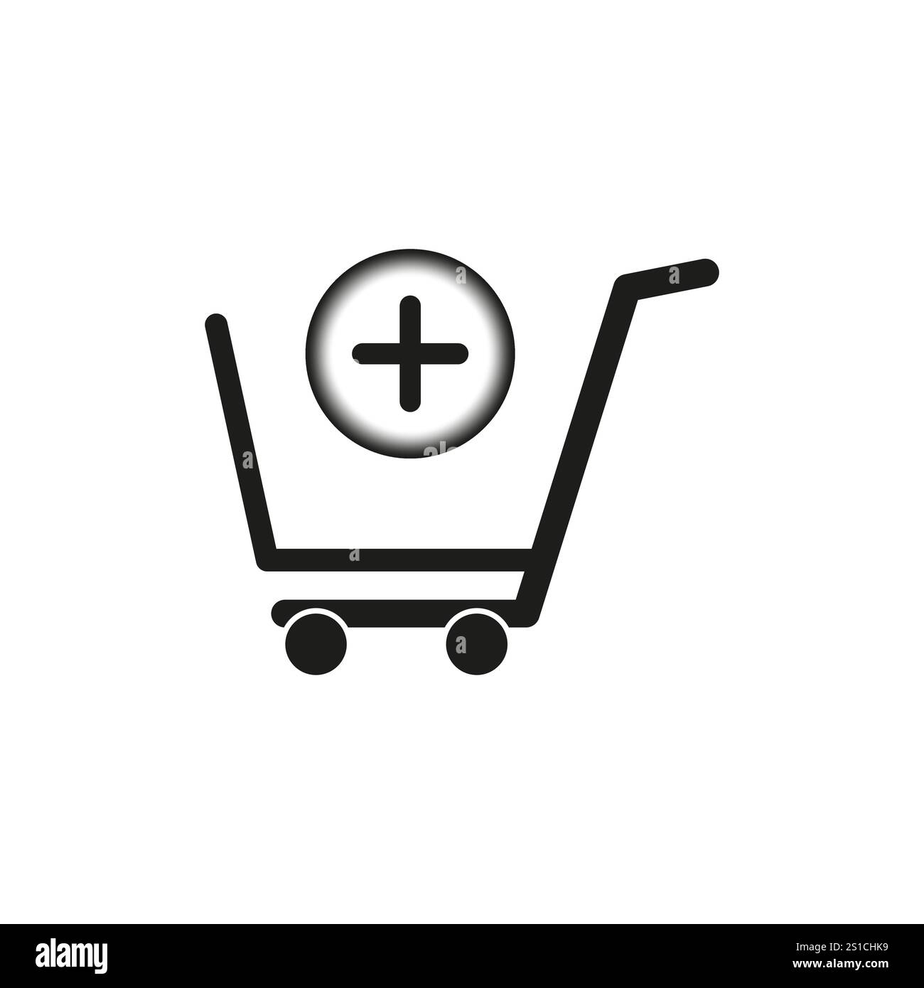 Shopping cart icon. Add to basket symbol. Vector store design. Black ...