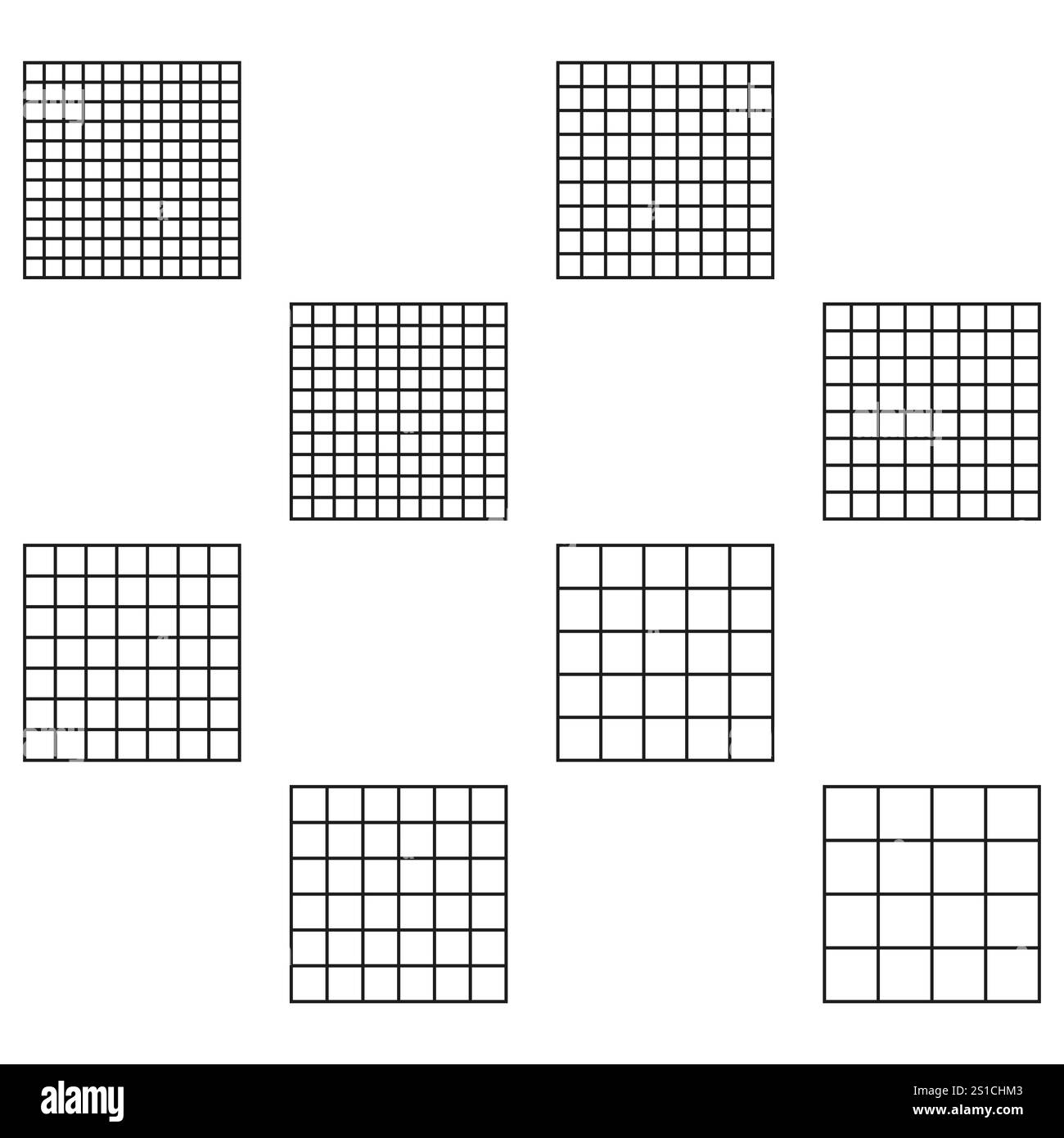 Black grid pattern. Simple geometric shapes. Minimalistic square ...