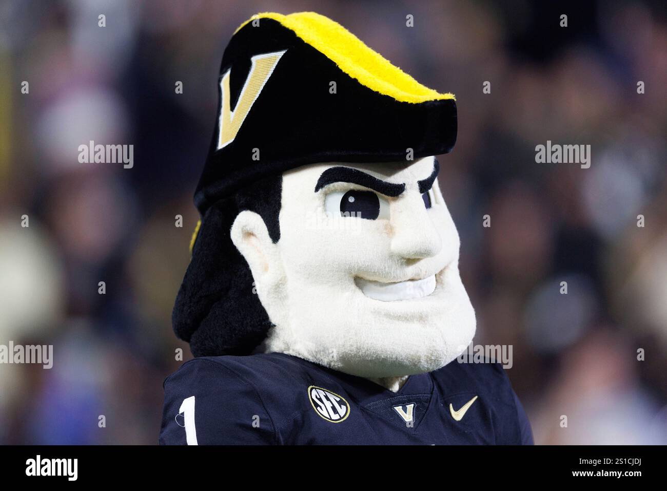 BATON ROUGE, LA - NOVEMBER 23: The Vanderbilt Commodores mascot during ...