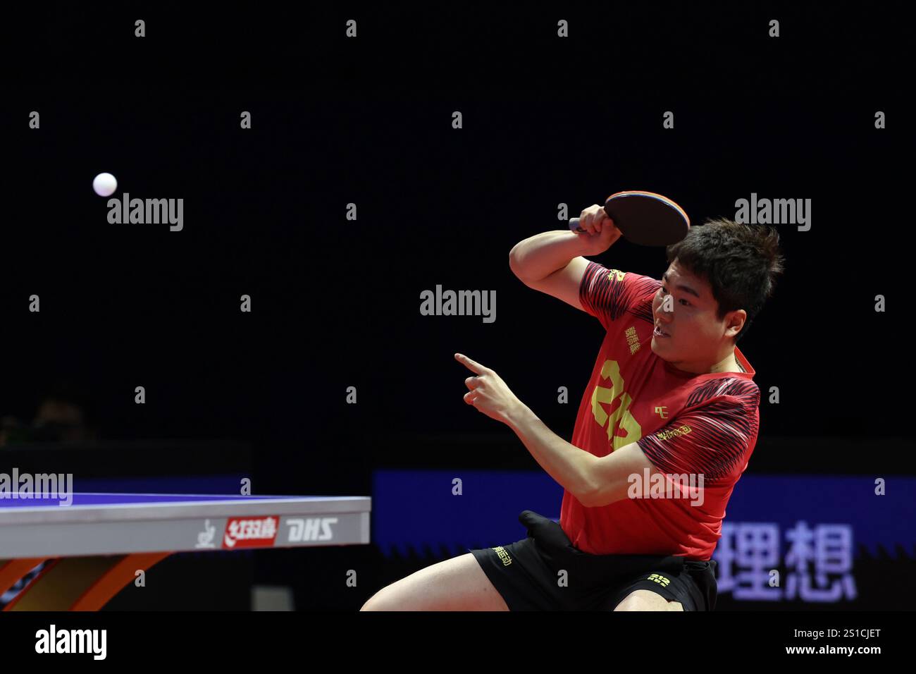 Liang Jingkun of Shandong Weiqiao in the competition. Shanghai,China ...