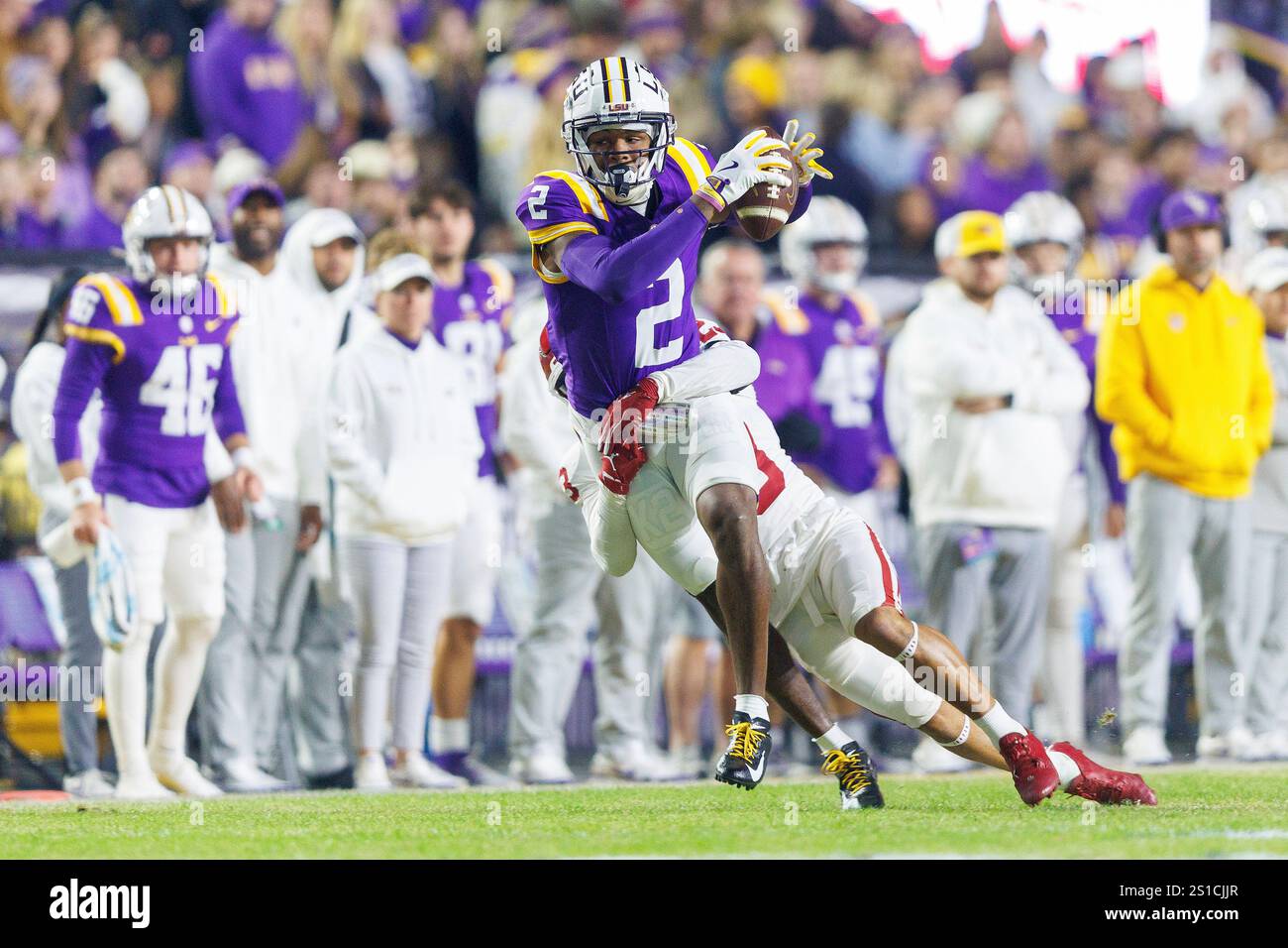 BATON ROUGE, LA - NOVEMBER 30: LSU Tigers wide receiver Kyren Lacy (2 ...