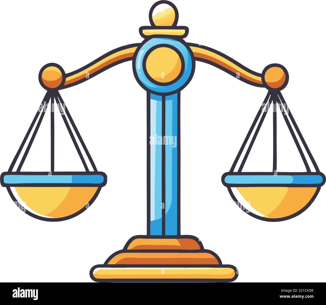 Illustration of a legal balance scale icon symbolizing justice ...