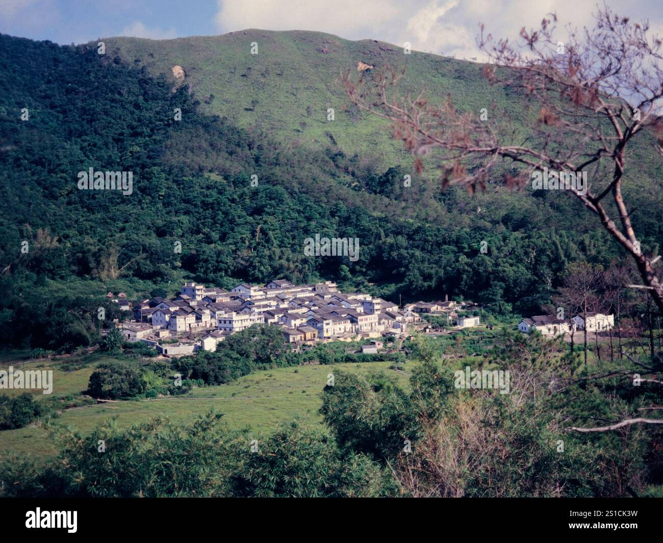 Lai Chi Wo village, northeast New Territories, Hong Kong 1984 Stock ...