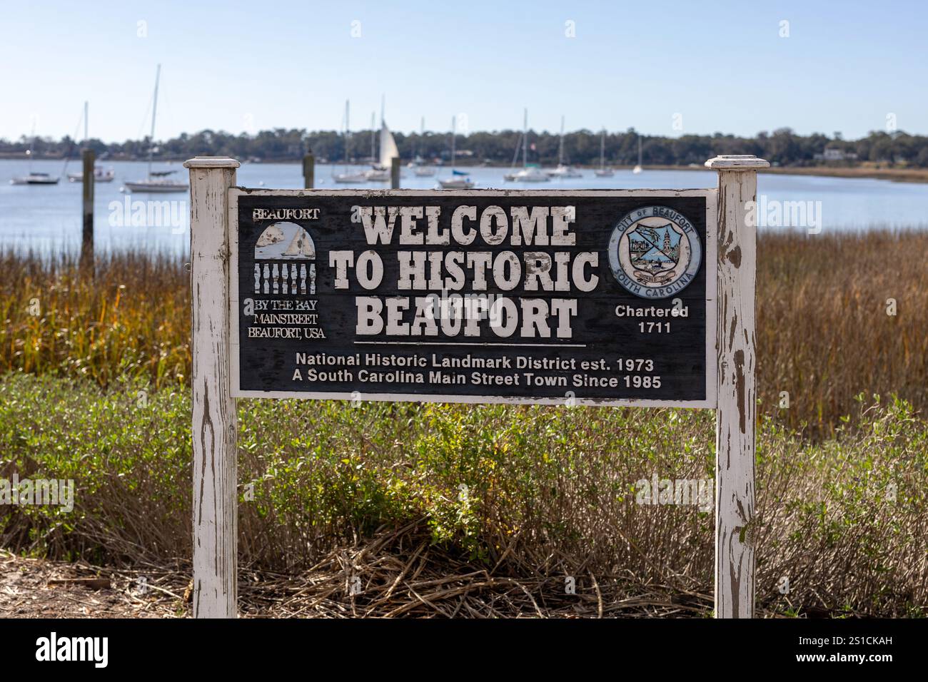 Beaufort, SC sign Stock Photo - Alamy