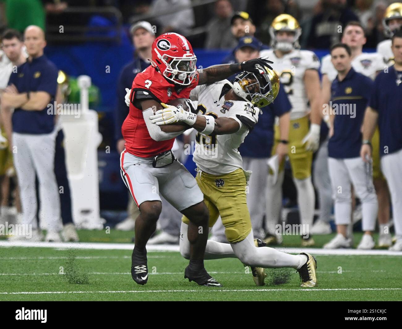 NEW ORLEANS, LA - JANUARY 02: Running Back Nate Frazier #3 of the ...