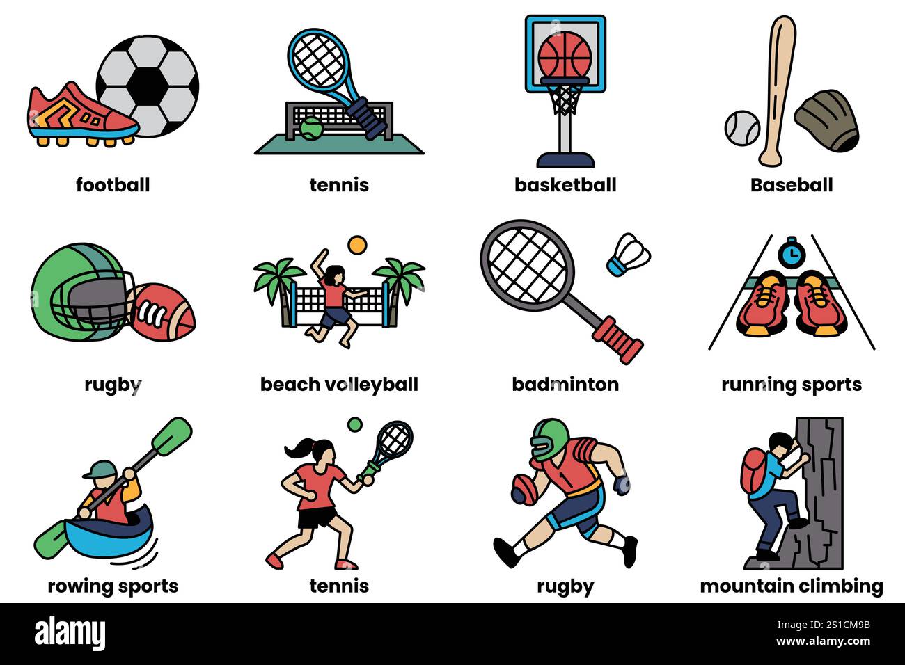 Volleyball athleticism Stock Vector Images - Alamy