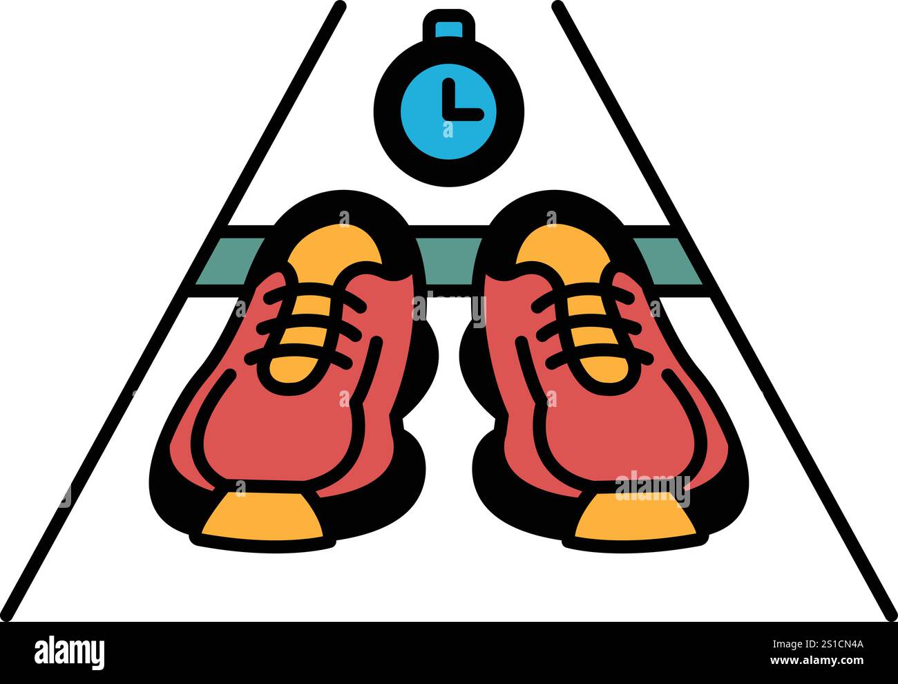 Woman running in red top Stock Vector Images - Alamy