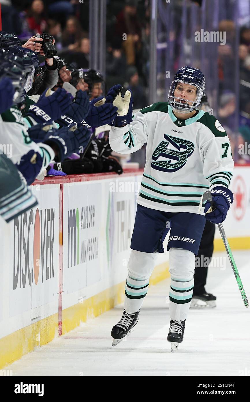 January 2nd, 2025: Boston Fleet forward Susanna Tapani (77) celebrates ...