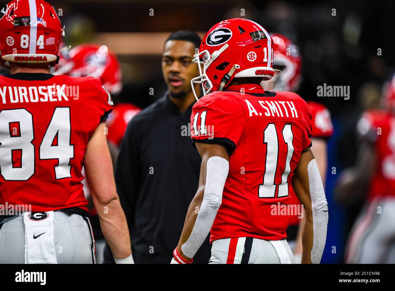 New Orleans, Louisiana, USA. 2nd Jan, 2025. Georgia wide receiver #11 ...