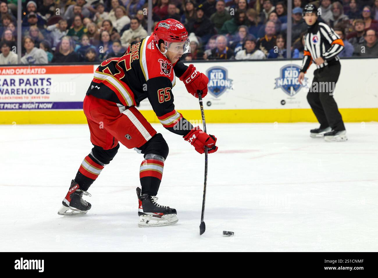 CLEVELAND, OH - JANUARY 02: Grand Rapids Griffins right wing Dominik ...