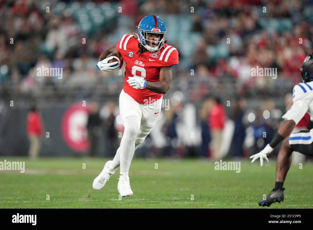 JACKSONVILLE, FL - JANUARY 02: Mississippi Rebels tight end Dae'Quan ...