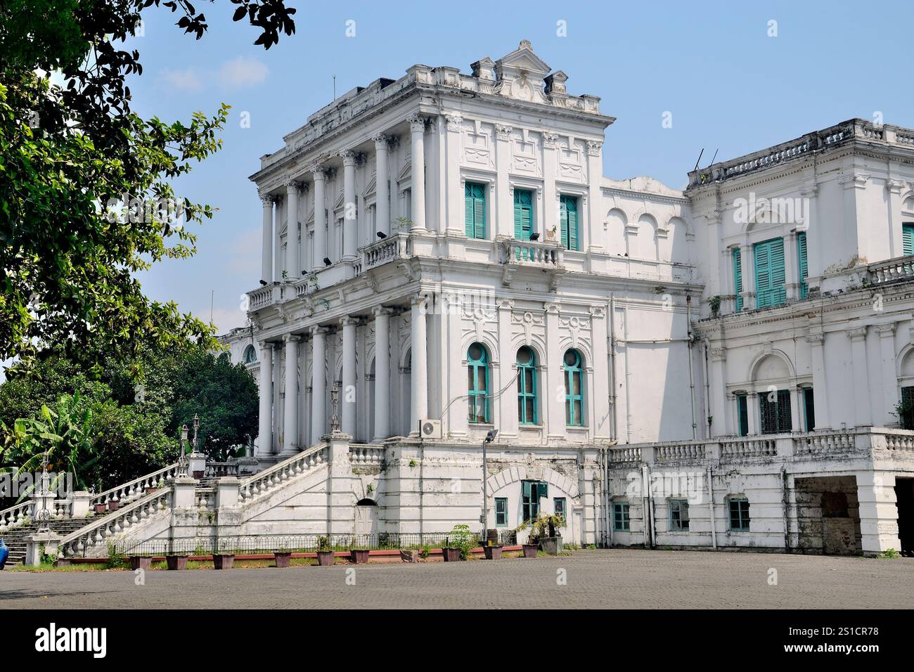 Partial view of The National Library of India, is the largest library ...